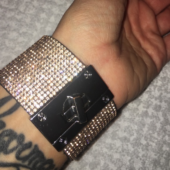 Express | Jewelry | Express Rose Gold Bling Bracelet | Poshmark